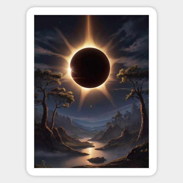 SOLAR ECLIPSE - Eclipse - Sticker | TeePublic